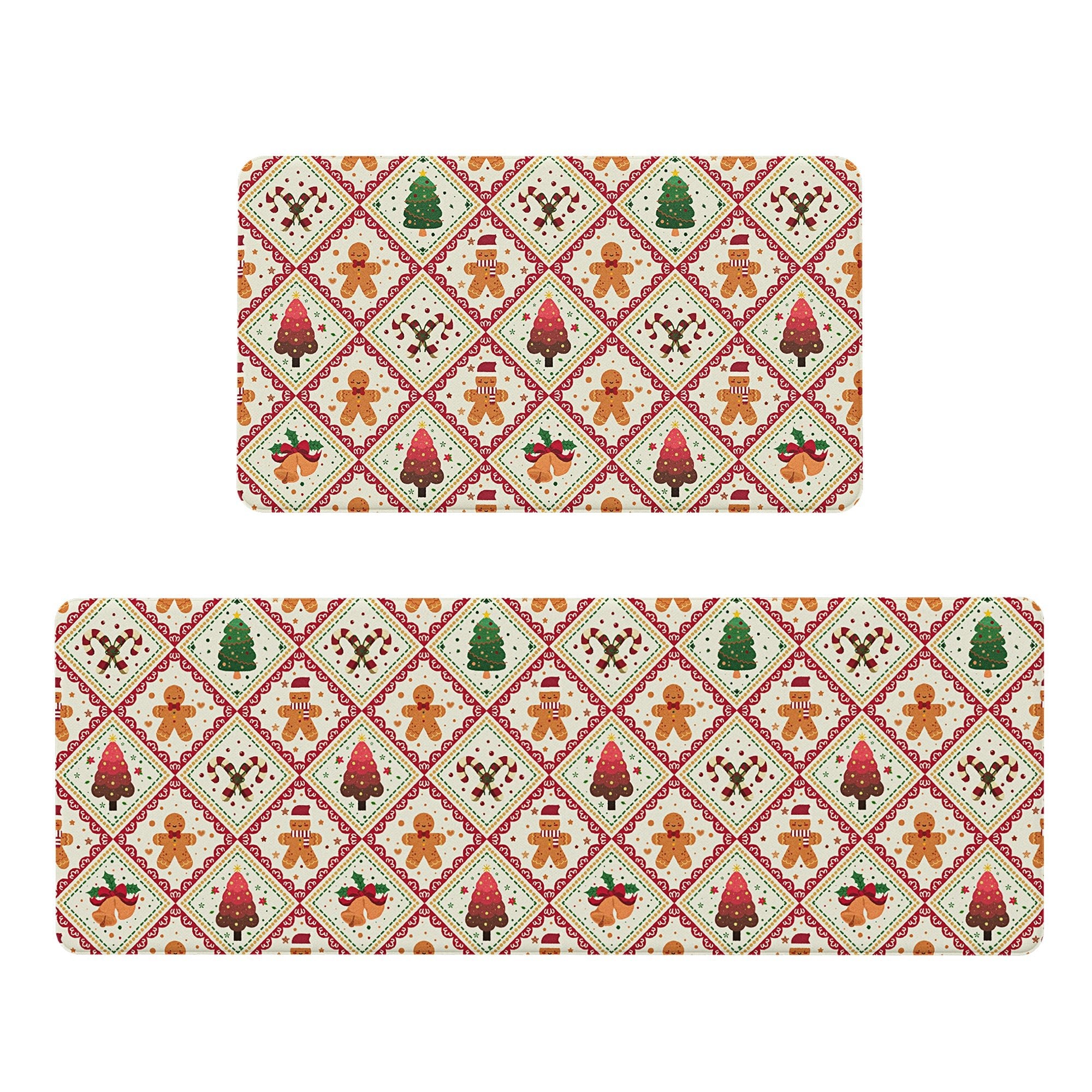 Isolde Christmas Gingerbread Man Padded Anti Fatigue Kitchen Mat – GENIMO